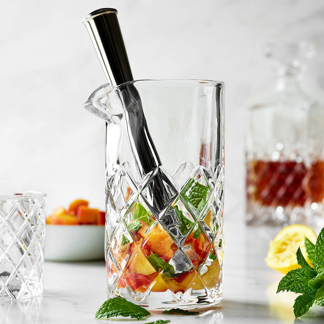 Sophisticated Hatch Mixing Glass Barware | Crate & Barrel PH