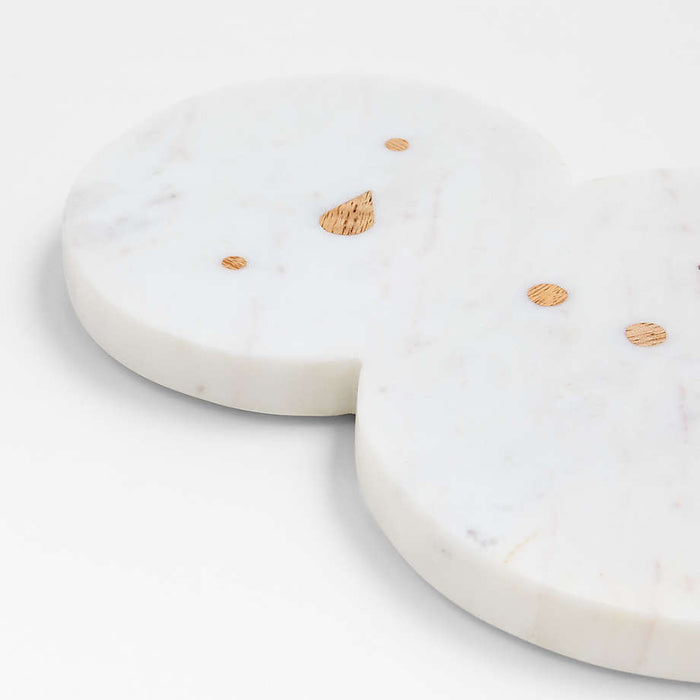 Snowman Marble Trivet | Crate and Barrel Philippines