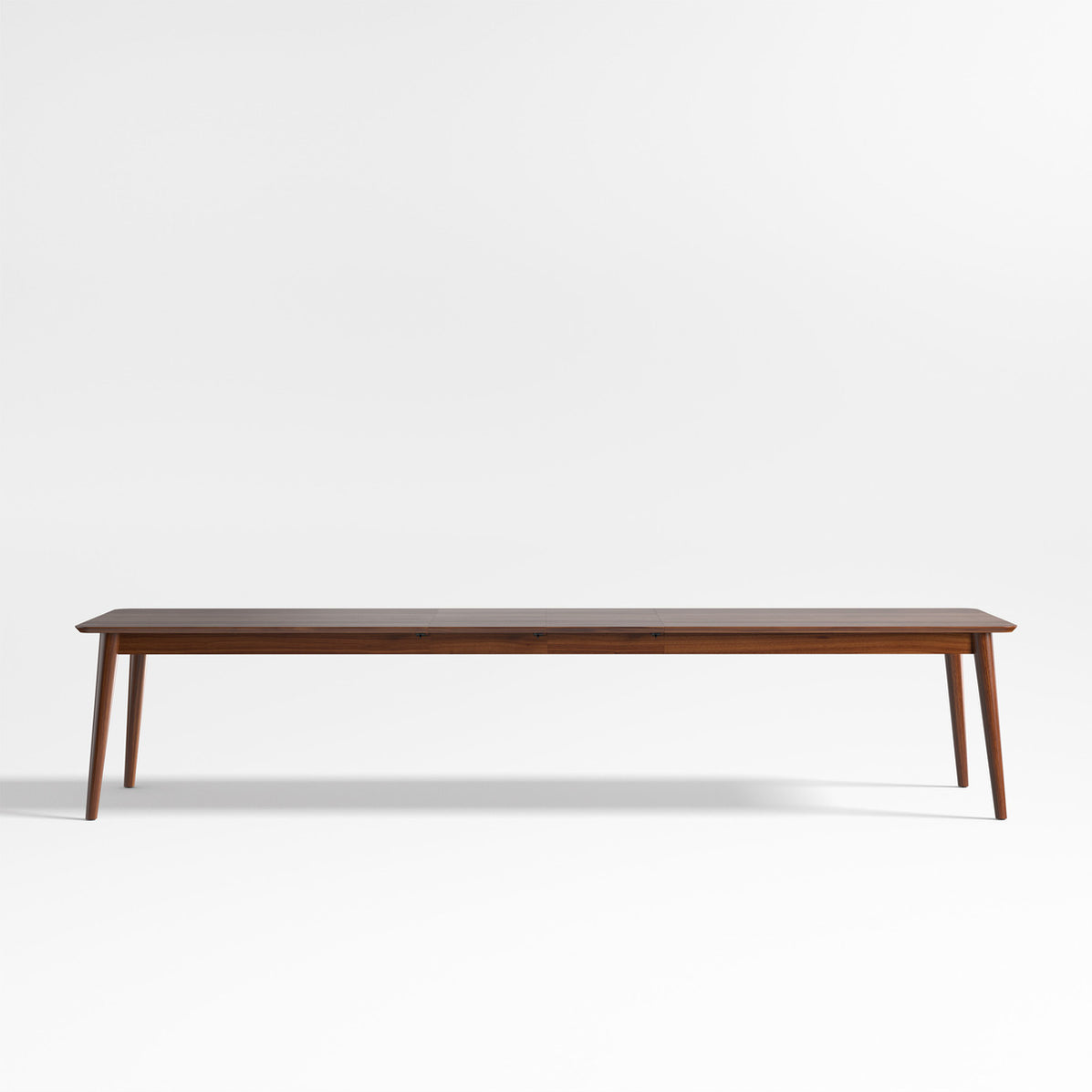 Tate 108"-144" Walnut Wood Extendable Dining Table