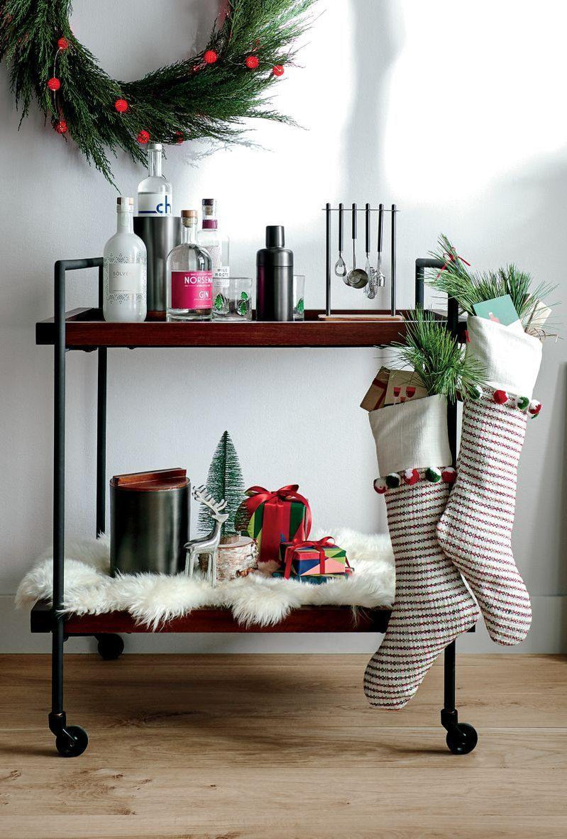 The Fenton Graphite & Wood Ice Bucket | Crate & Barrel PH