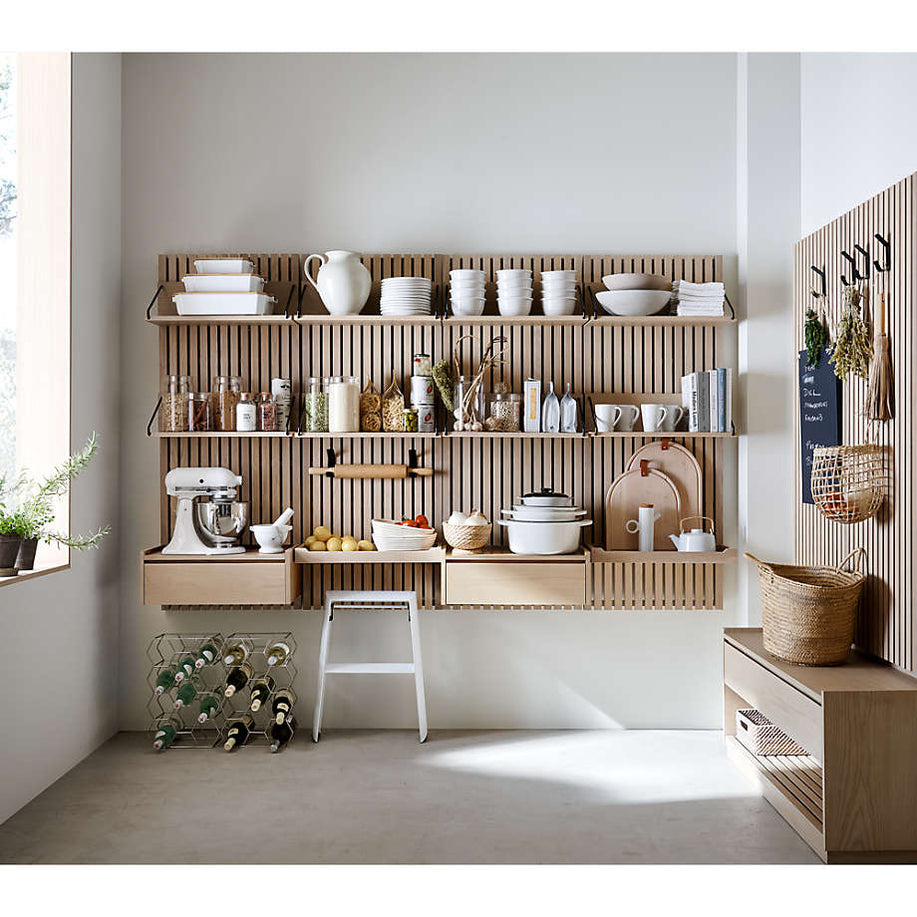 Batten White Oak 24" Back Panel